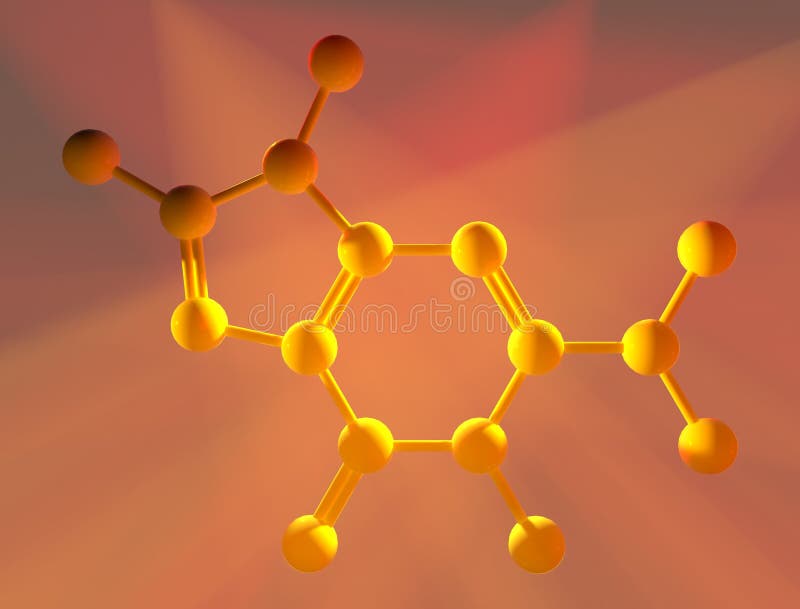 Guanine Molecule Made with Balls, Scientific Molecular Model. Chemical ...