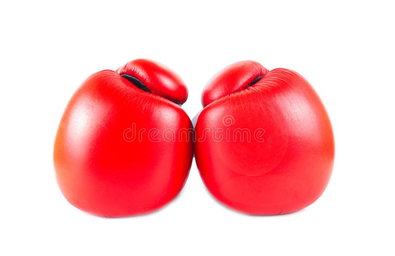 Guantes de boxeo rojos foto de archivo. Imagen de conceptos - 26466502