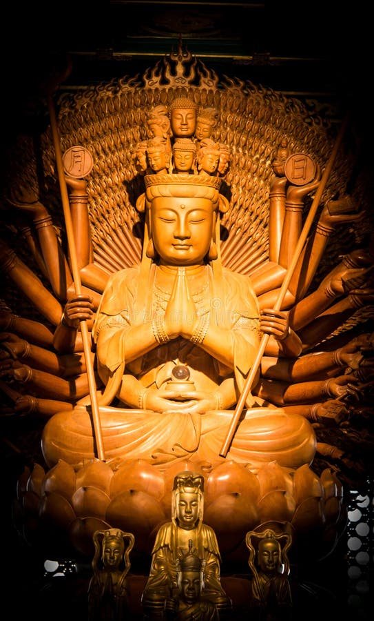 Thousand hands Buddha stock photo. Image of enlightenment - 21884172