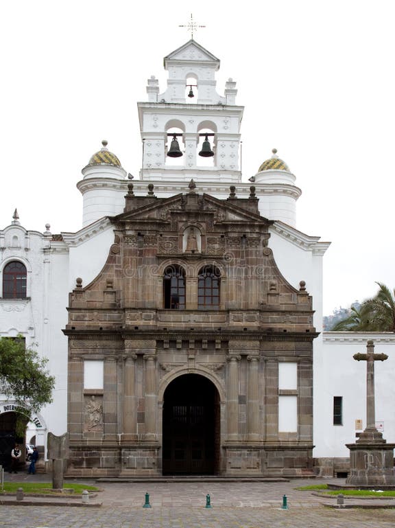 Guapulo church (Quito) stock image. Image of church, tower - 20431847