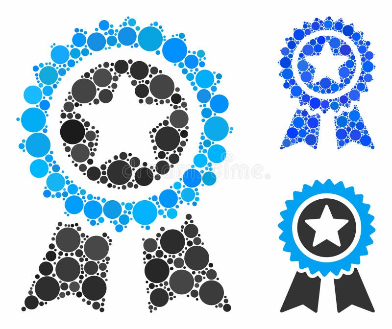 Guarantee Composition Icon of Circles Stock Vector - Illustration of ...