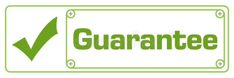 Guarantee Green Horizontal Border Stock Illustration - Illustration of ...