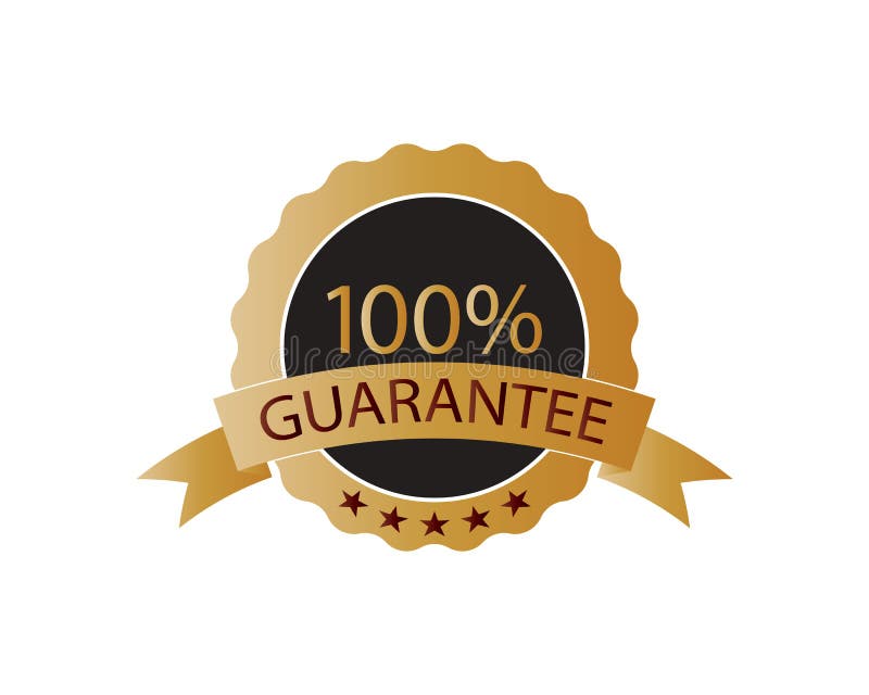 Guarantee Gold Stamp Sign Vector Stock Illustration - Illustration of ...
