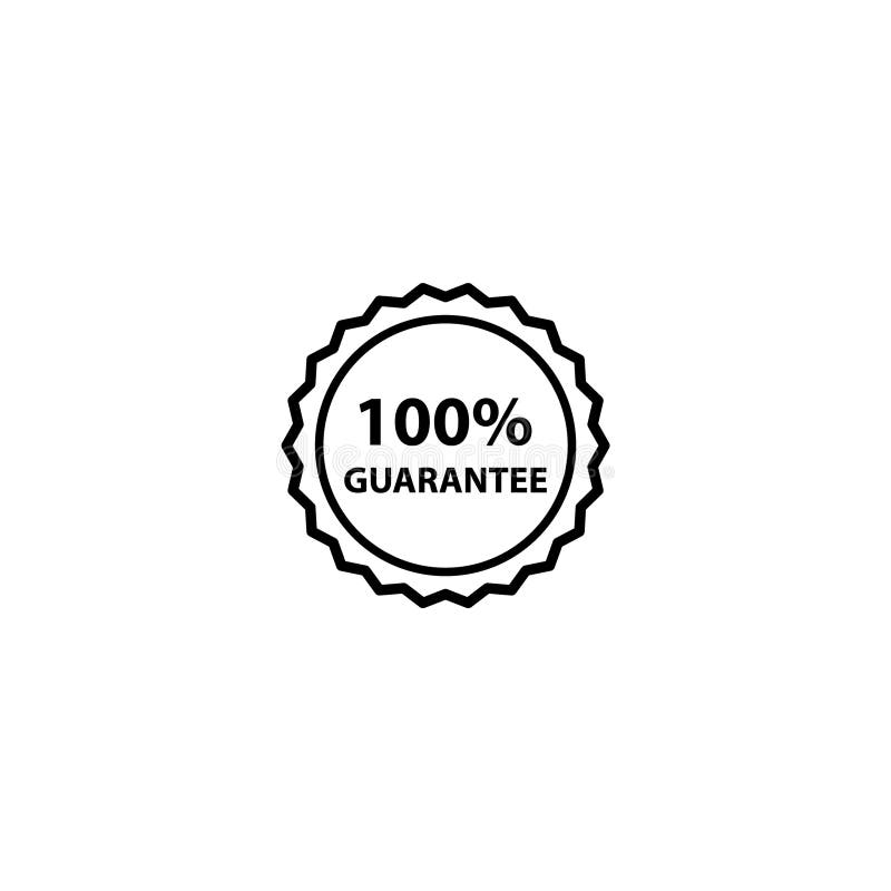 Guarantee Icon Vector Logo Design Template Stock Vector - Illustration ...