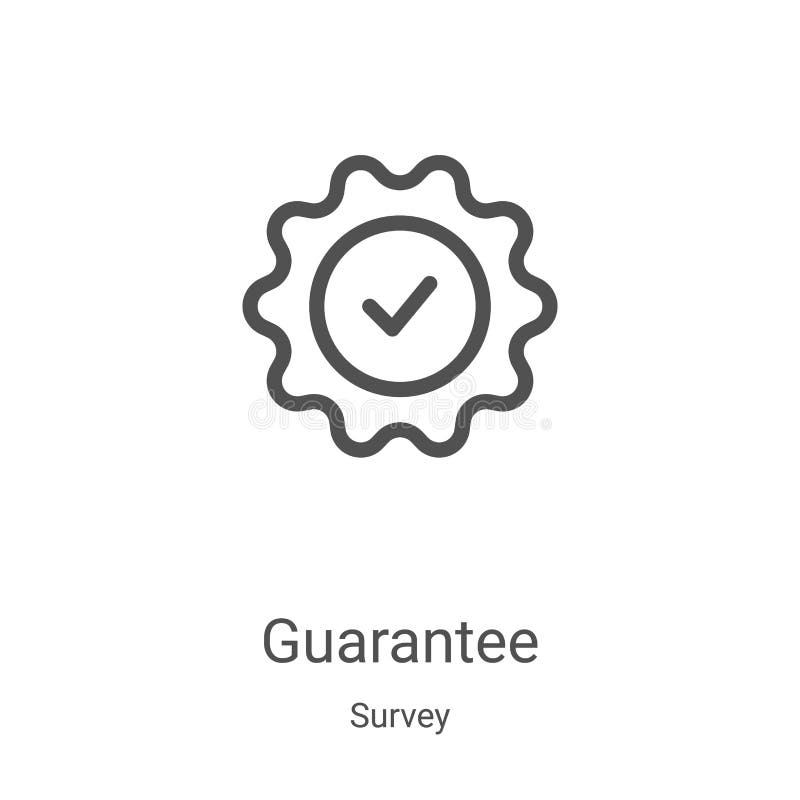 Guarantee Icon Vector from Teamwork Collection. Thin Line Guarantee ...