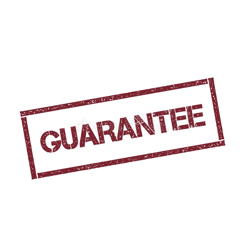 Guarantee Rectangular Stamp. Stock Vector - Illustration of ...