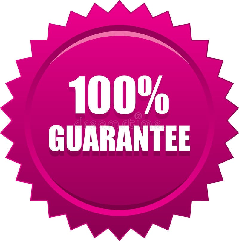 Guarantee seal stamp pink stock vector. Illustration of clipart - 118234422