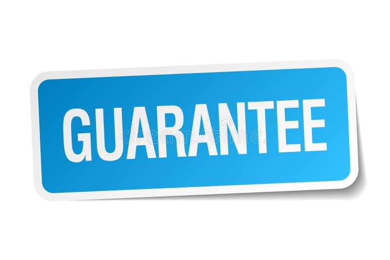 Guarantee sticker. stock vector. Illustration of square - 153379621