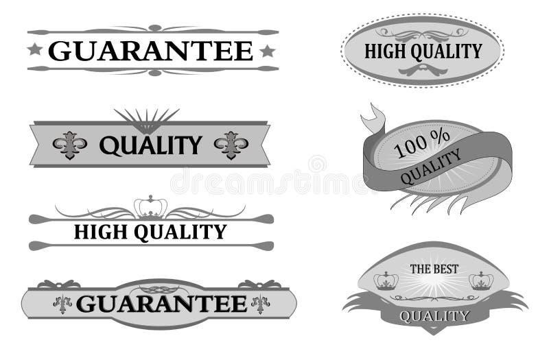 Guarantee sticker stock vector. Illustration of decorative - 23507274