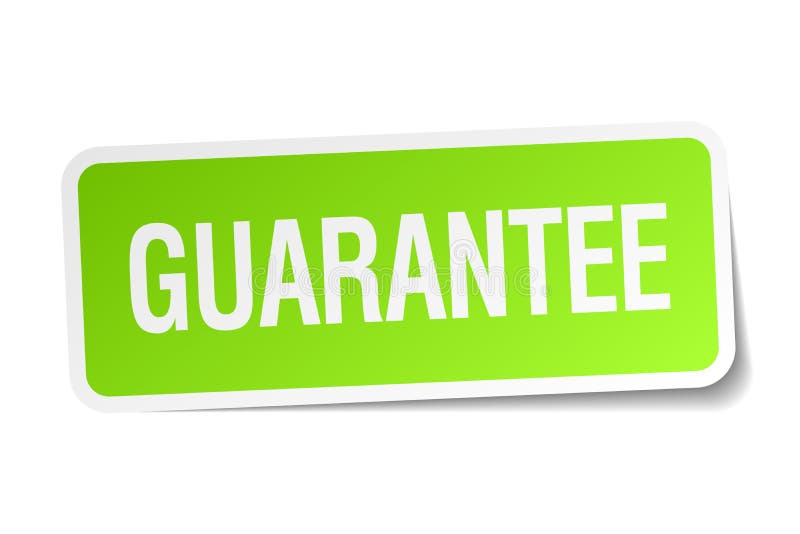 Guarantee sticker. stock vector. Illustration of square - 153379621