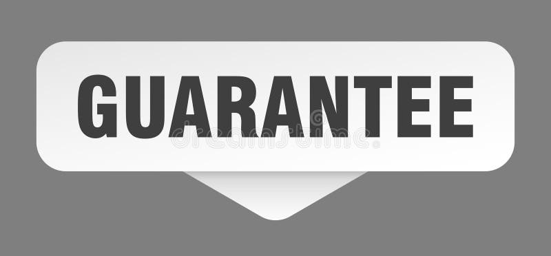Guarantee sticker. stock vector. Illustration of square - 153379621