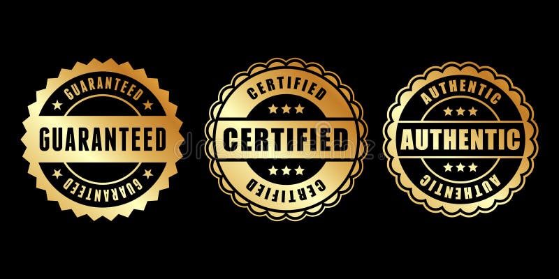 Guaranteed and Certified Badges Collection. Set of Guaranteed ...