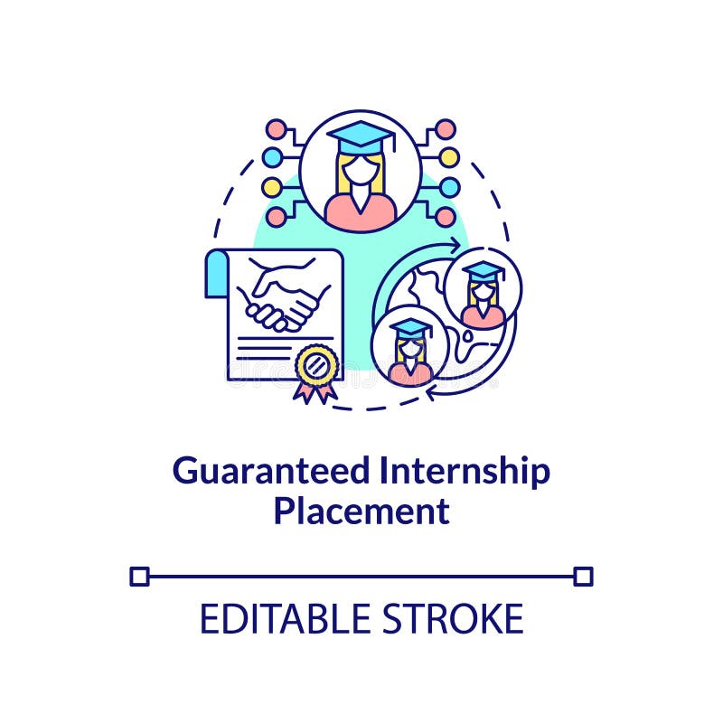 Guaranteed Internship Placement Concept Icon Stock Vector ...