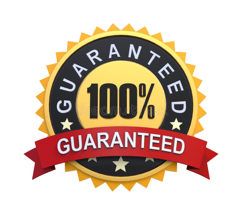 Gold Badge Satisfaction Guaranteed with Ribbon Stock Vector ... Gold Badge Satisfaction Guaranteed with Ribbon Stock Vector ...