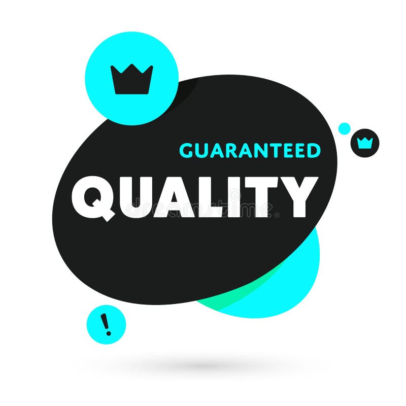 Guaranteed Quality Isolated Banner Stock Vector - Illustration of shape ...