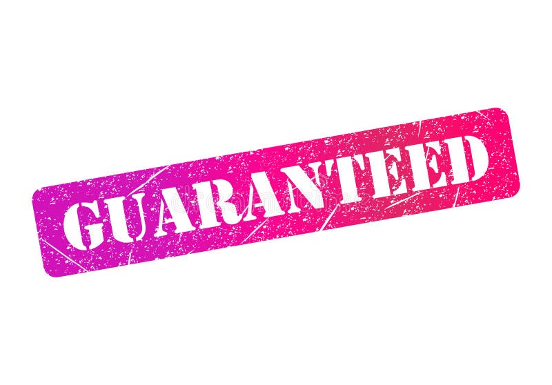 Guaranteed Stamp Symbol, Label Sticker Sign Button, Text Banner Vector ...