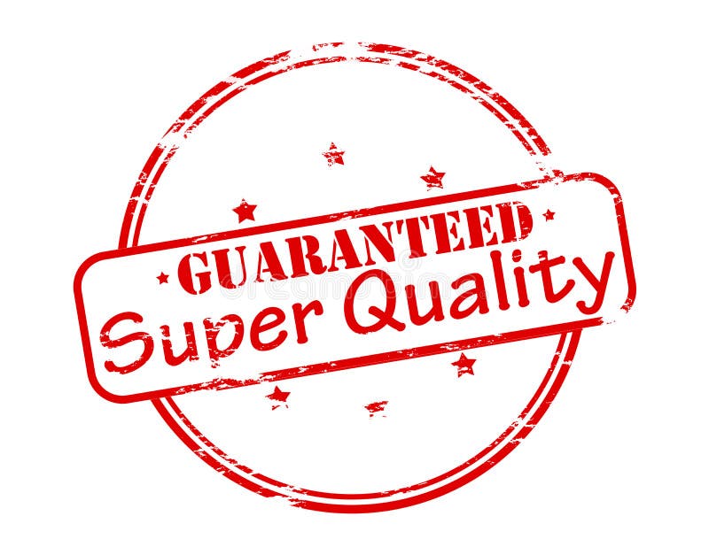 Super quality guarantee stock illustration. Illustration of ...