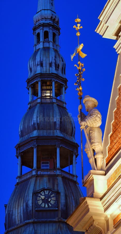 Guard. stock image. Image of duomo, sculpture, evening - 20903723
