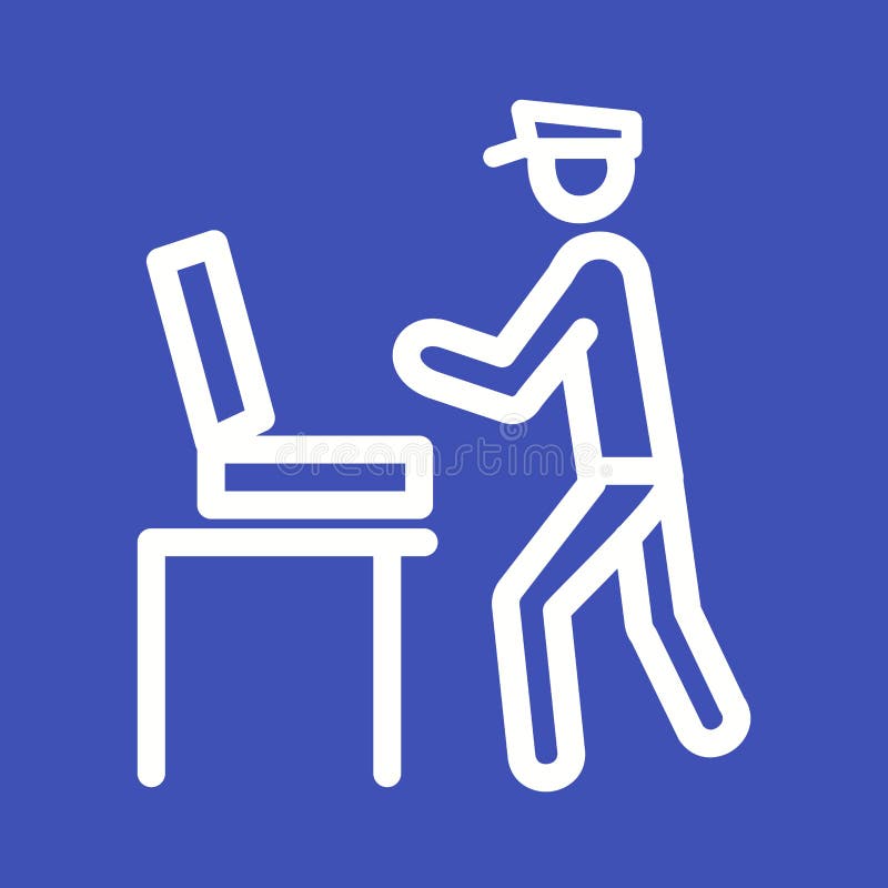 Guard Checking Briefcase stock vector. Illustration of design - 97721628