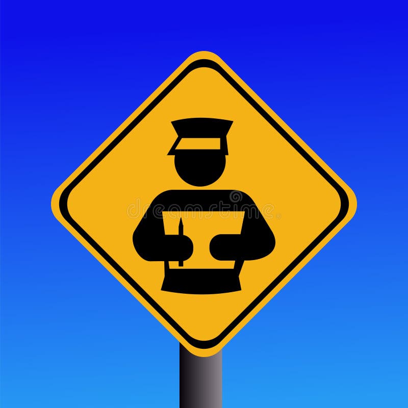 Guard with clipboard sign stock vector. Illustration of sign - 5225565