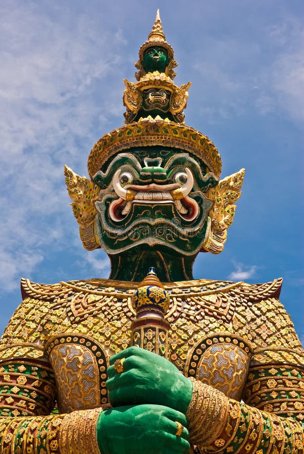 Guard Daemon - Royal Grand Palace Thailand Stock Photo - Image of gold ...