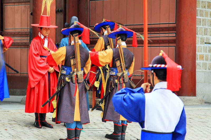 Guard of the Deoksugung Palace Editorial Stock Image - Image of gate ...