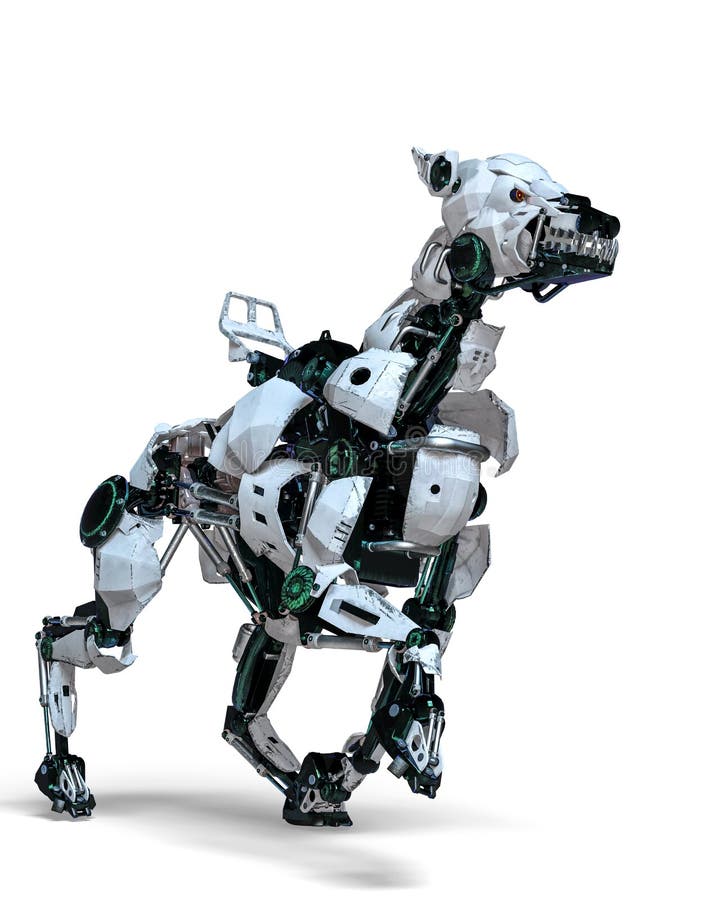 Guard Dog Robot Security System Stock Illustration - Illustration of ...