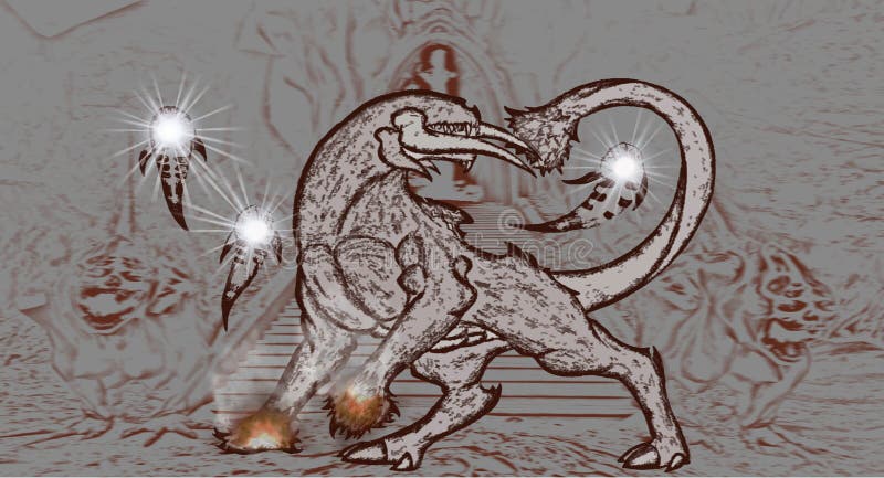 Guard of Hell stock illustration. Illustration of game - 89385905