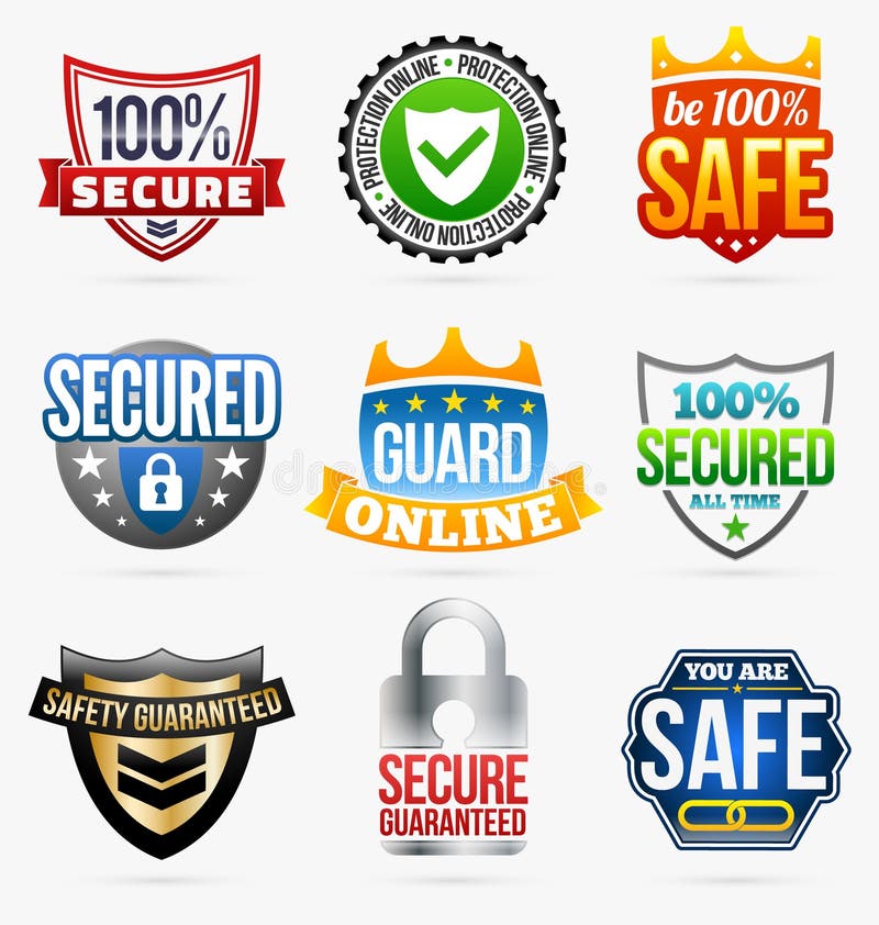 SSL Protection Secure Red Shield Vector Icon Stock Vector ...