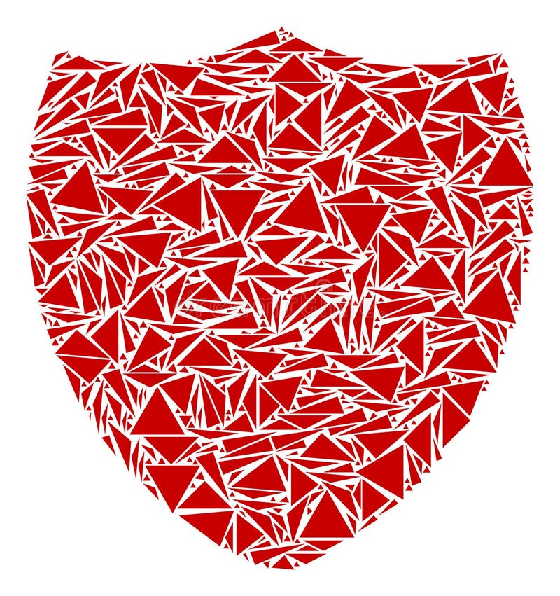 Guard Collage of Triangles stock vector. Illustration of defence ...