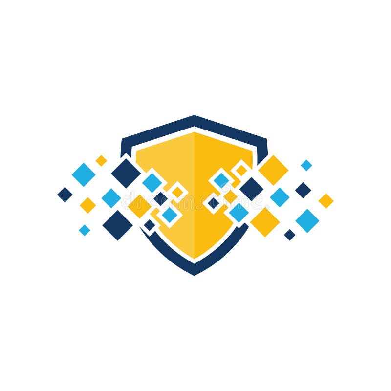 Guard Pixel Logo Icon Design Stock Vector - Illustration of company ...