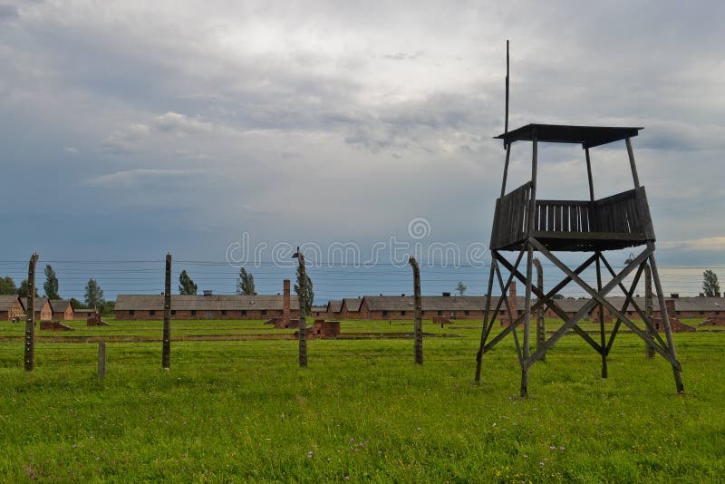 Guard Post in Auschwitz-Birkenau Editorial Photography - Image of ...