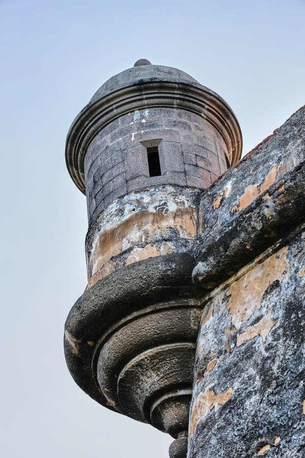 Guard-post Old Fort Puerto Rico Stock Image - Image of rico, sculpture ...