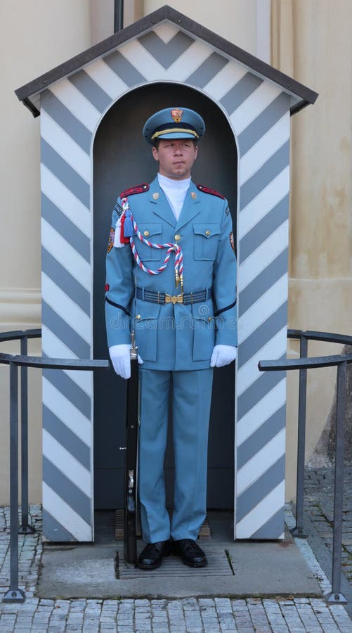 Guard at Prague Castle editorial photo. Image of guard - 77223826
