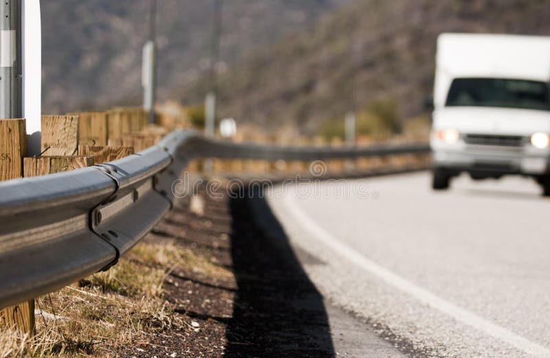 Guard rail stock image. Image of metallic, fast, auto - 15154009