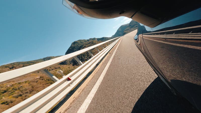 Guard Rails and Road Signs on the Highway Stock Footage - Video of ...