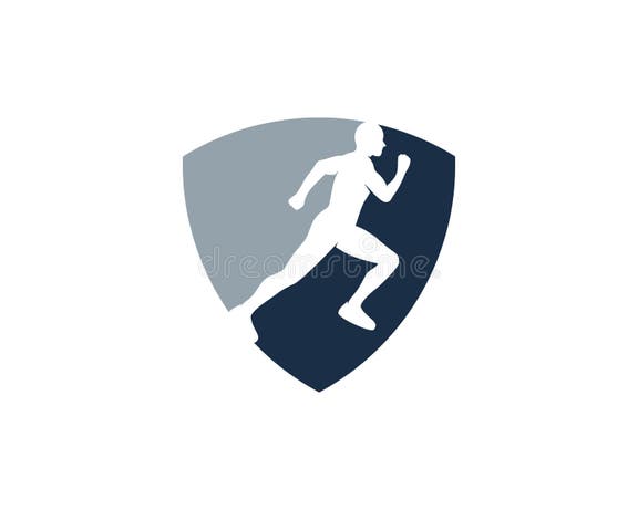 Guard Run Logo Icon Design stock vector. Illustration of athlete ...