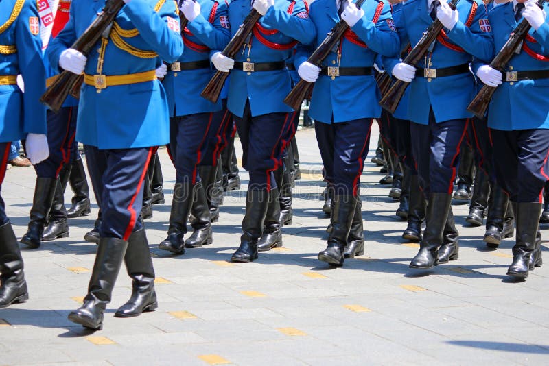 Guard soldiers marching stock photo. Image of soldier - 81454440