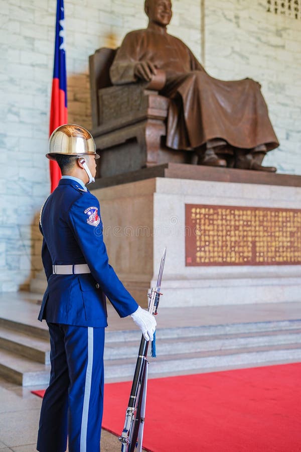 Guard and statue editorial stock photo. Image of interior - 357074493