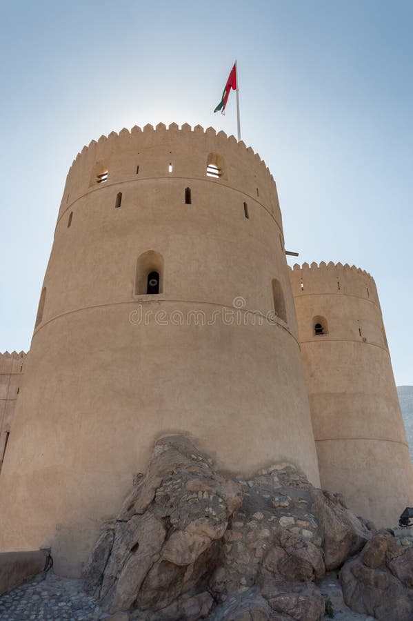 Guard tower of desert fort stock image. Image of murder - 37719135