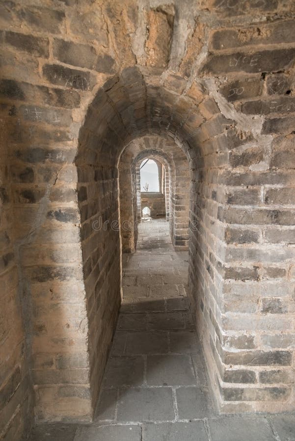 Guard Tower of the Great Wall Stock Photo - Image of defense, ancient ...