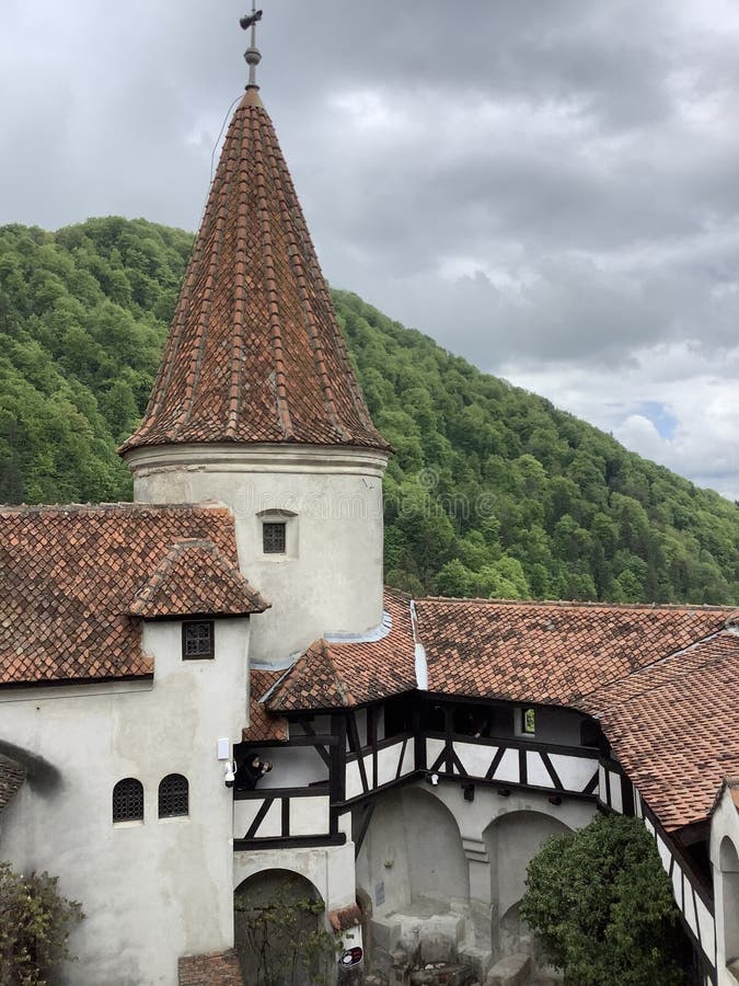The Guard Tower of a Castle Stock Photo - Image of monastery, tower ...