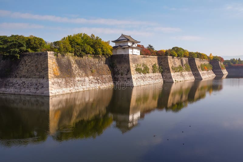 Guard Tower at Osak Castle, Japan Stock Photo - Image of building ...