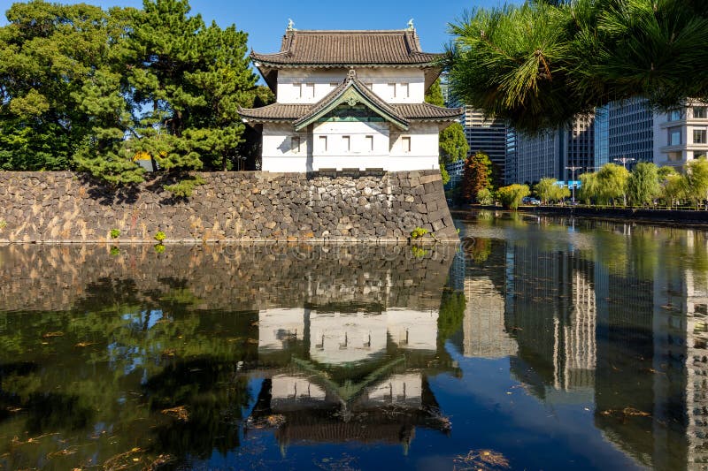 Guard Tower of Tokyo Imperial Palace, Japan Stock Image - Image of ...