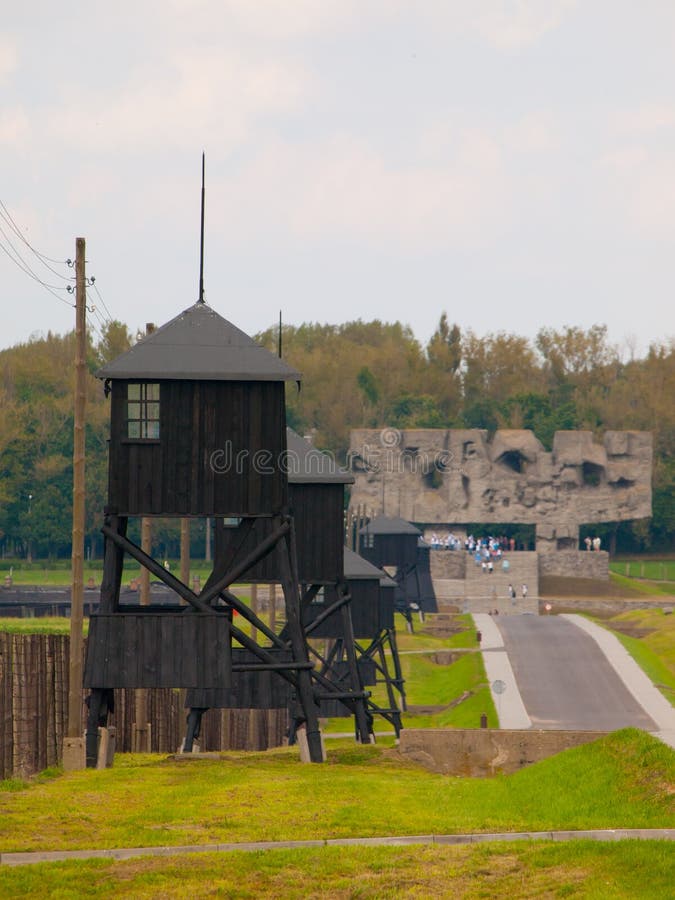 Guard Towers in Majdanek Concentration Camp Editorial Photography ...