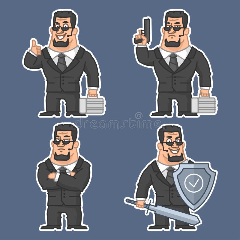 Cartoon Security Guard Stock Illustrations – 13,987 Cartoon Security ...