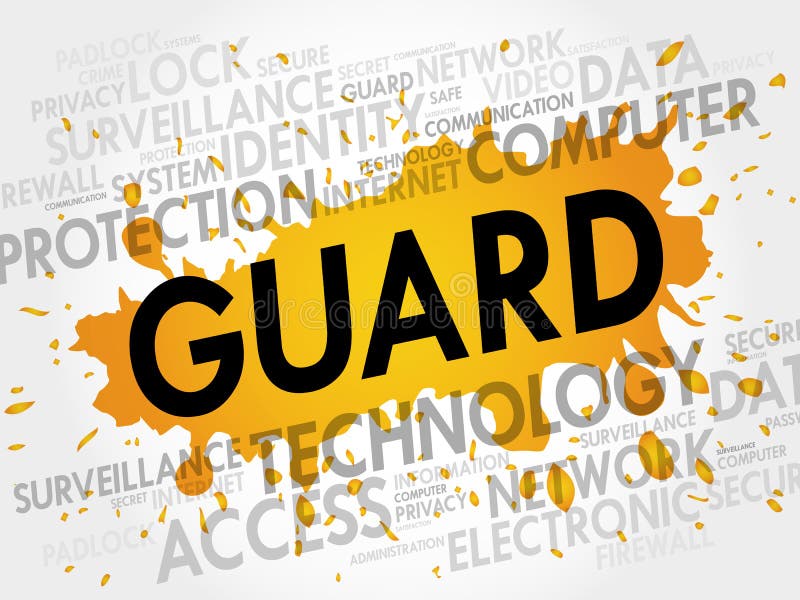 Word GUARD View Like Banner. Security and Guard Logo Design Vector ...