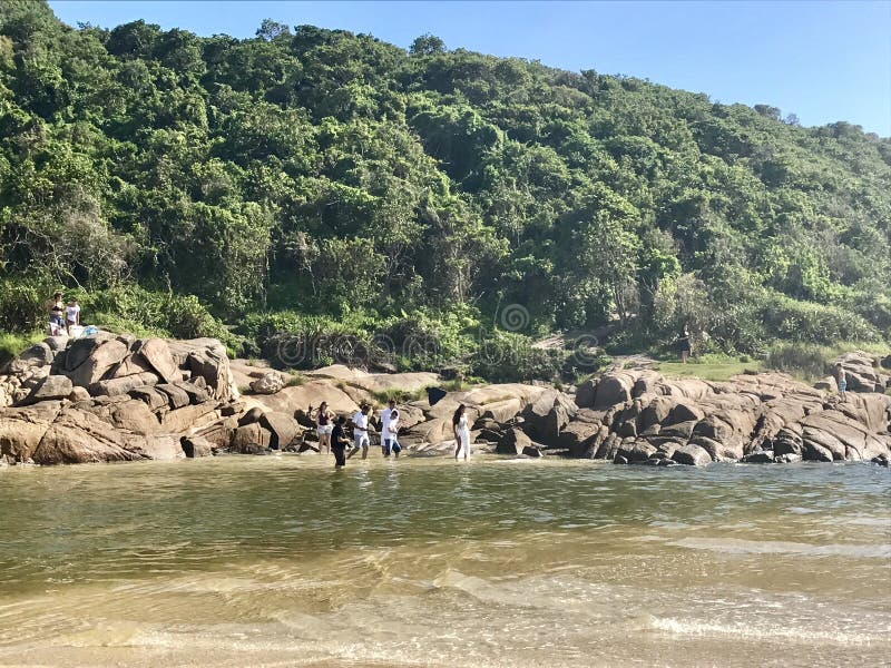 Guarda do Embau beach stock image. Image of surf, embau - 124115461