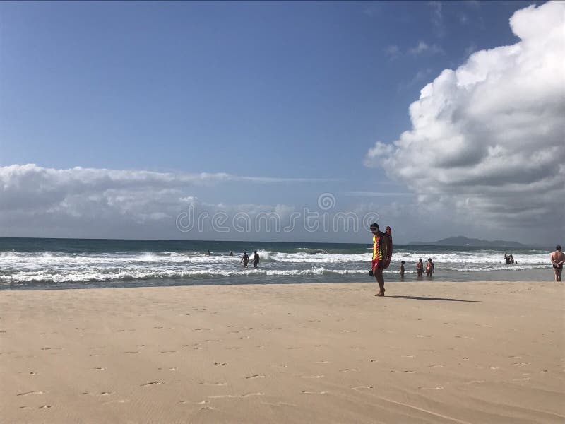 Guarda do Embau beach editorial stock photo. Image of surf - 124113588