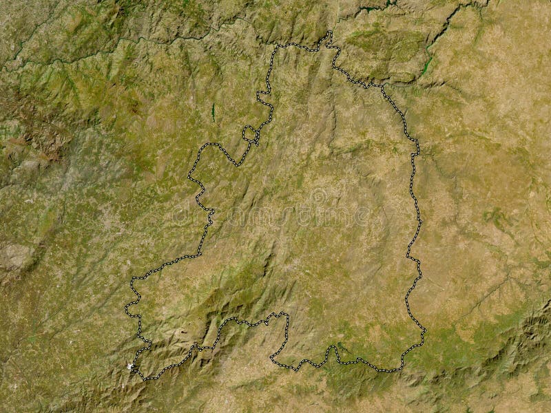 Guarda, Portugal. Low-res Satellite. No Legend Stock Illustration ...